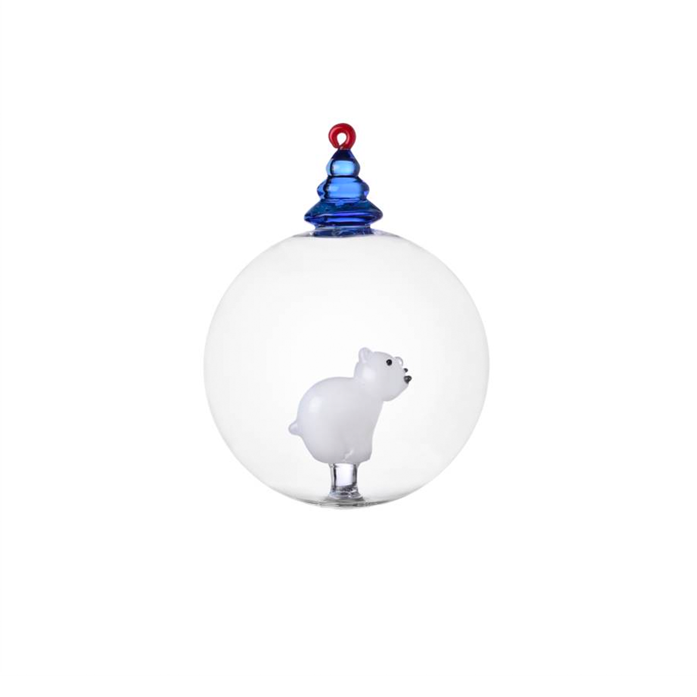 Ёлочный шар White Bear & Blue Wish Tree - купить с доставкой по Москве ...